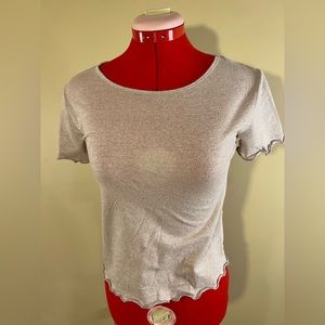 Express | Tops | Express Light Pink Glitter Top | Poshmark